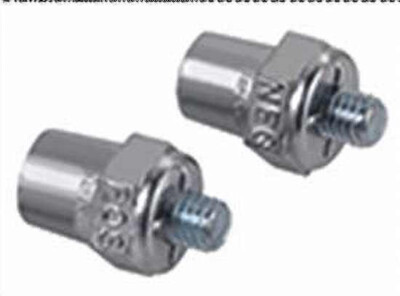 2 pc Side Terminal Battery Charging Post Adapter Kit 3/8" Threaded ...