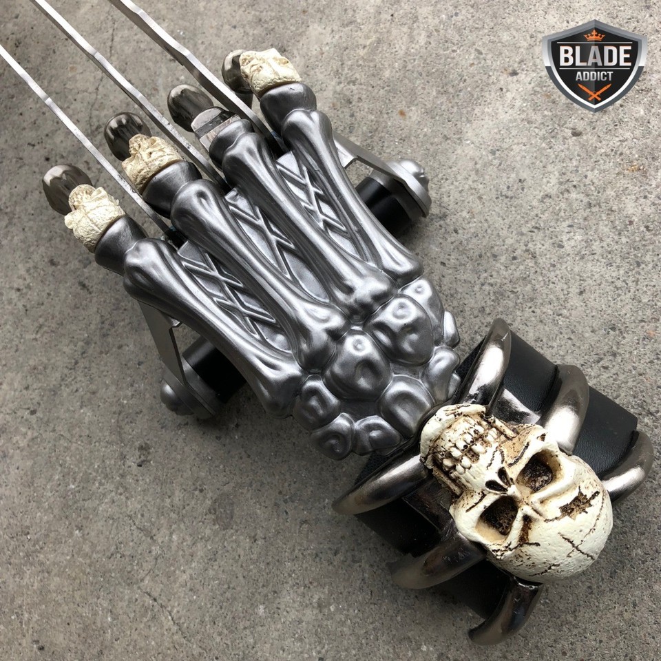 17" Fantasy Wolverine Claw & Skull Skeleton Knife Dagger w/ Handle ...