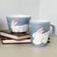 Laurie Gates Gates Ware Bunny Flower Mug and Bowl 2 Sets one Blue one ...