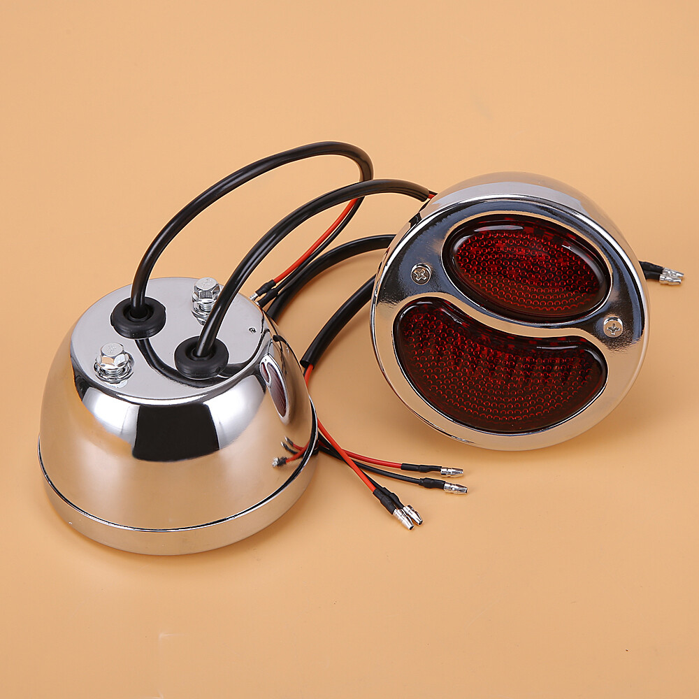 Chrome LED Custom Hot Rat Street Rod Brake Tail Light For Ford Model A ...