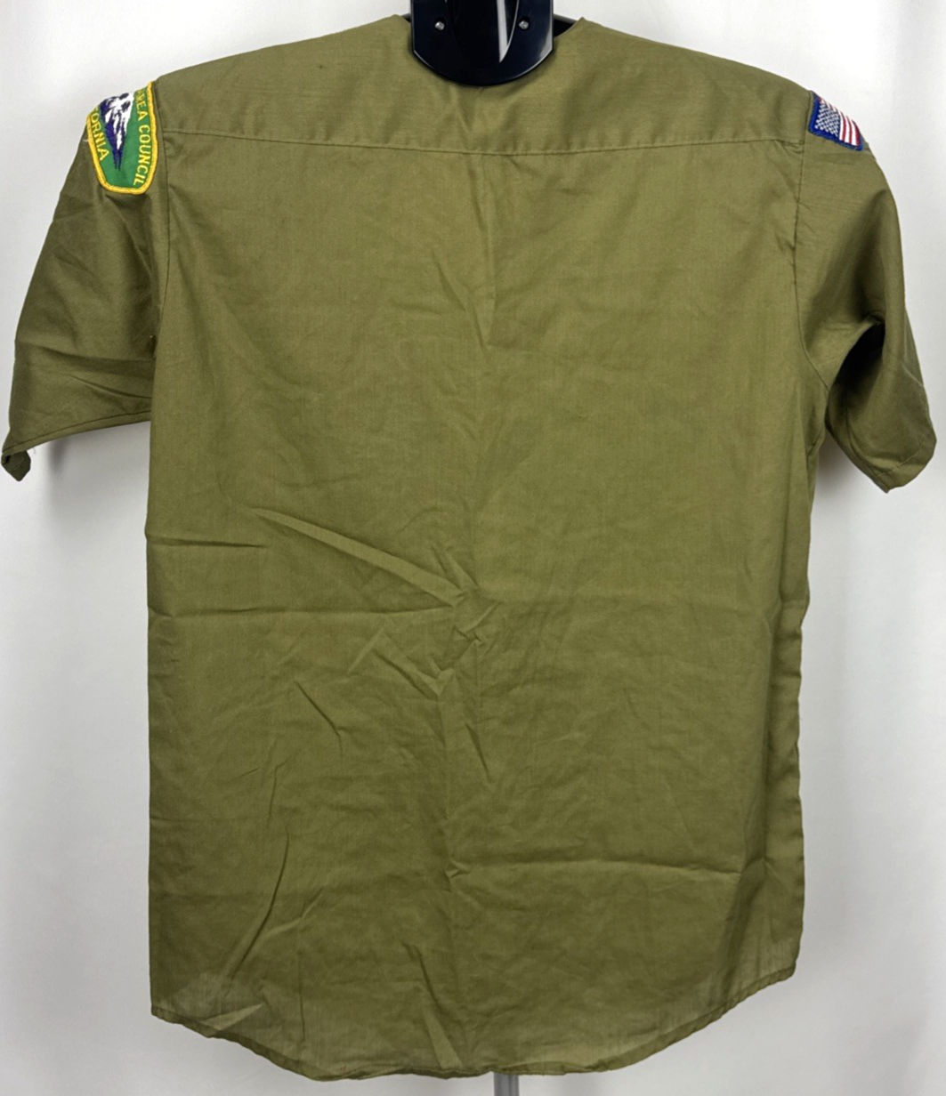 Boy Scouts of America Green Uniform Shirt w/ Patches Adult Medium ...