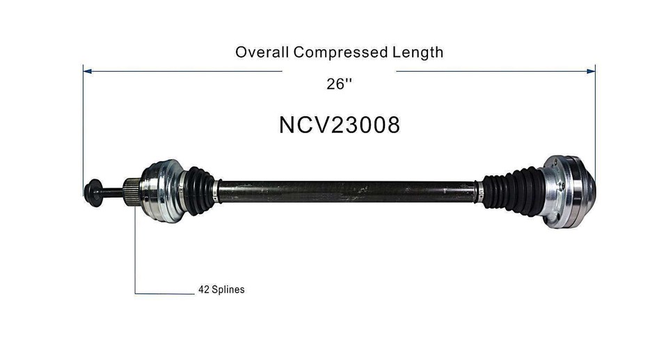 GSP Rear CV Axle Assembly Direct Fit | eBay