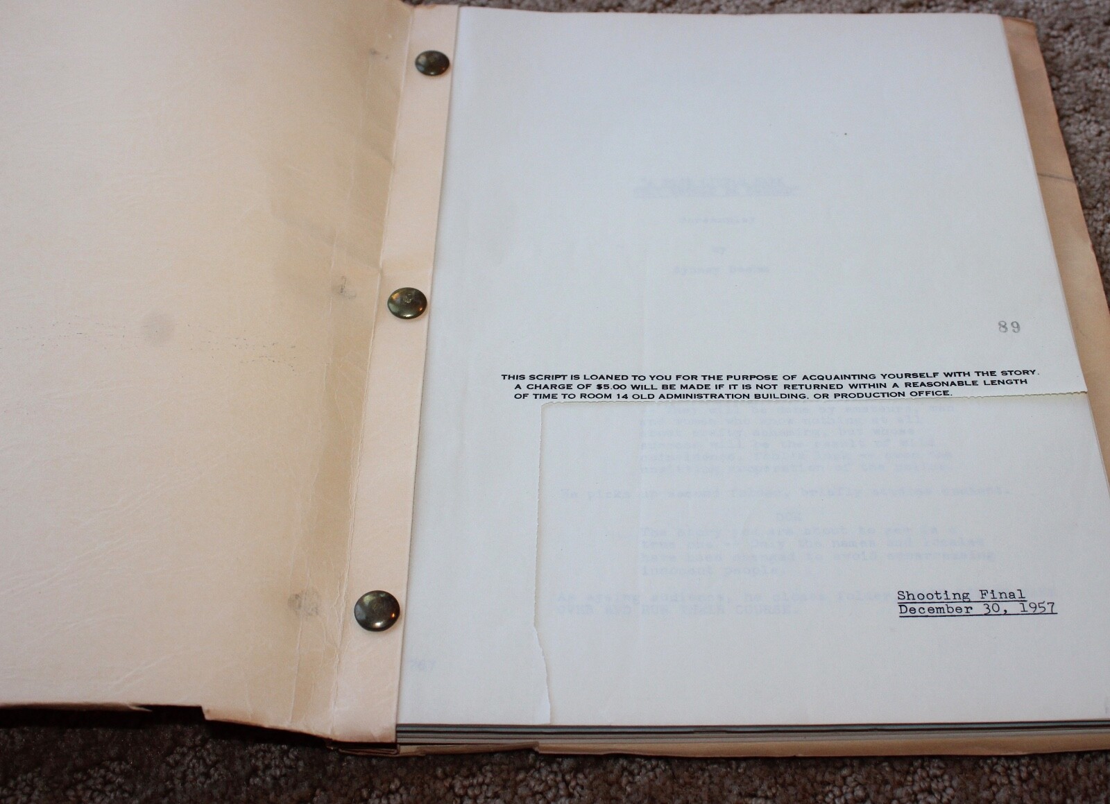 A Nice Little Bank That Should Be Robbed SCREENPLAY SCRIPT OWNED BY JOE ...