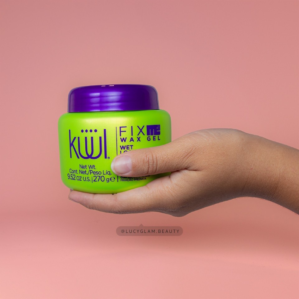 Kuul Fix Me Wax Gel WET LOOK Instand Hold Hair Product (2 Pack 9.52 OZ ...