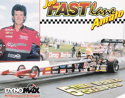 1996 Joe Amato NHRA Top Fuel Dragster Hero Card Photo | eBay