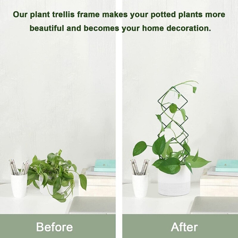 4pcs Geometry Metal Plant Trellis Growing Trellis Vine Garden Yard ...