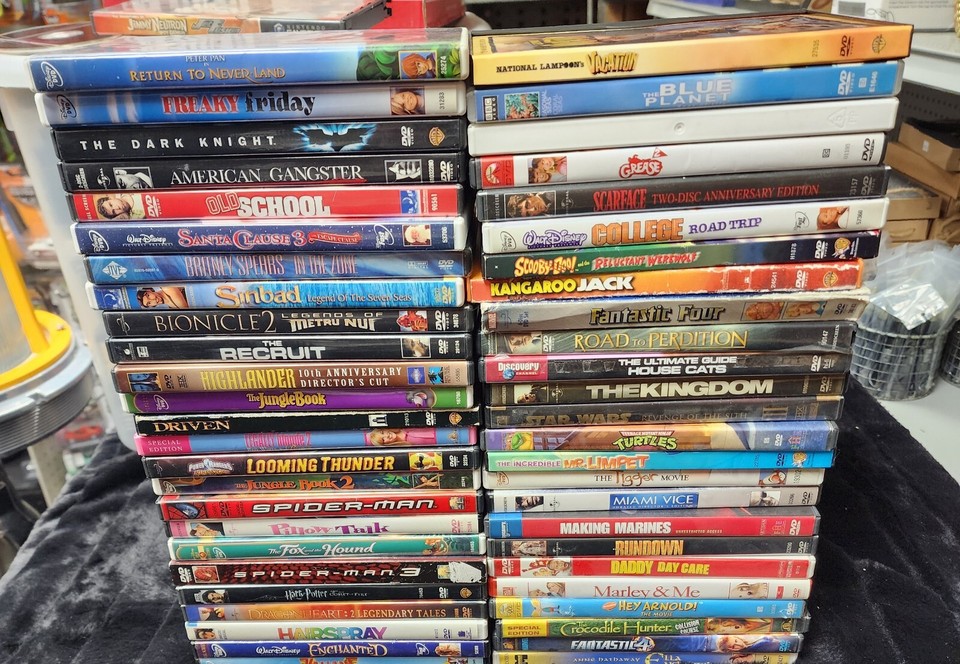240 Wholesale lot dvd movies assorted bulk Video Dvds CHEAP. Reseller ...