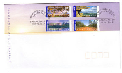 2002 FDC. Australia. Panoramas of Australia II. FV=$8.25 PictPMK "HALLS ...