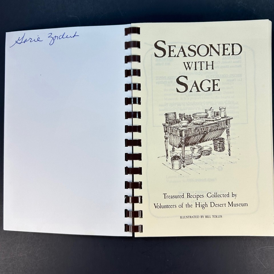 Seasoned with Sage Cookbook from High Desert Museum Bend Oregon 1992 | eBay