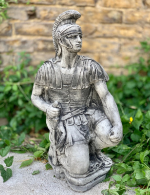 Realistic roman soldier statue Massive greek statue Soldier sculpture ...