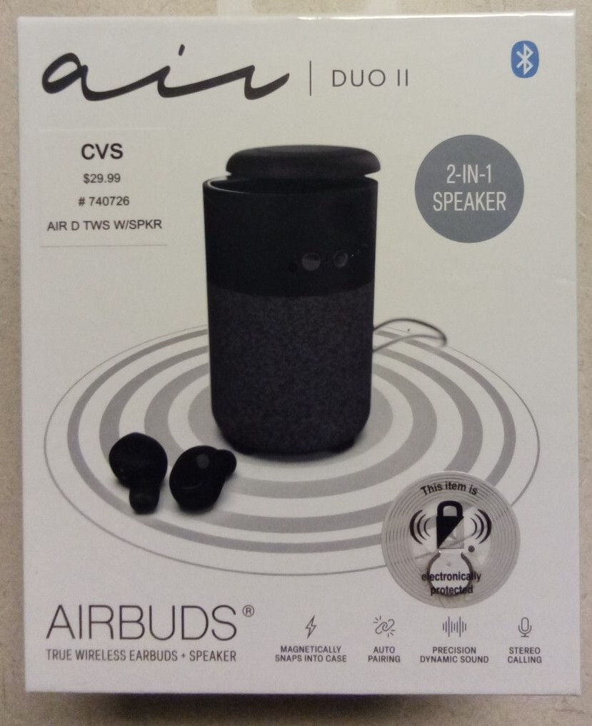 Air Magnetic Airbuds, True Wireless Earbuds w/Bluetooth 2-IN-1 Speaker ...
