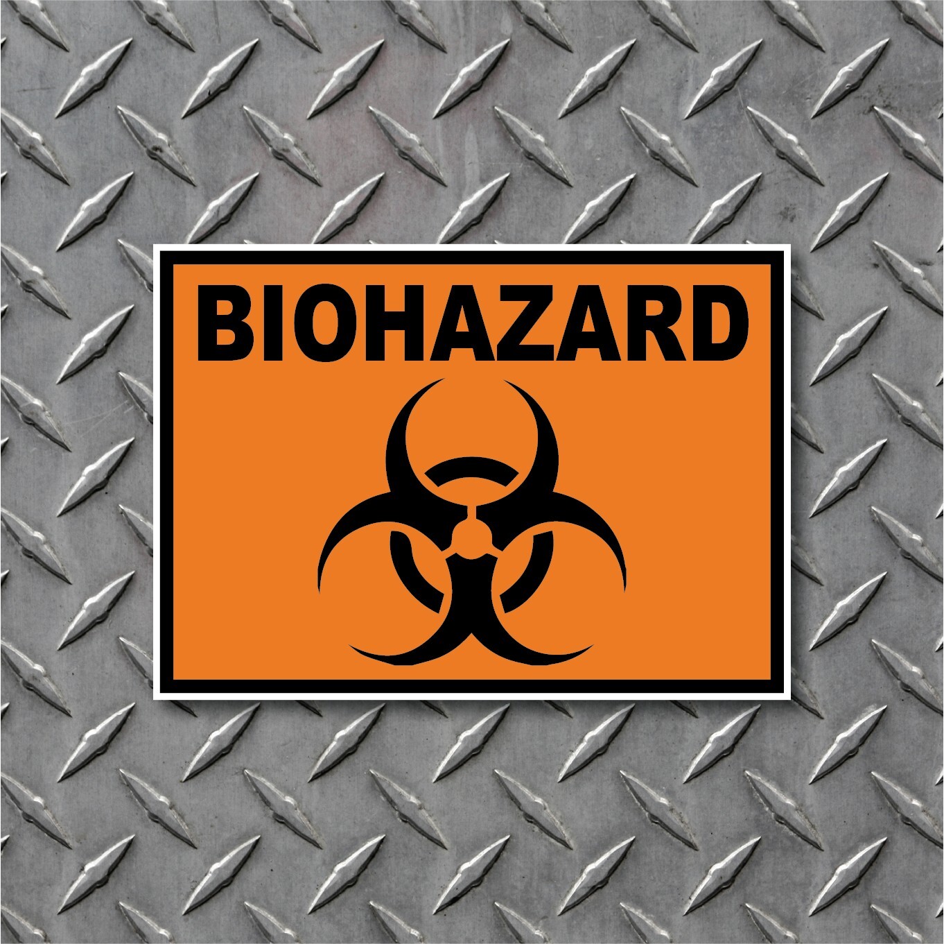 BioHazard Bio-Hazard Danger Warning Vinyl Decal Indoor Outdoor High ...