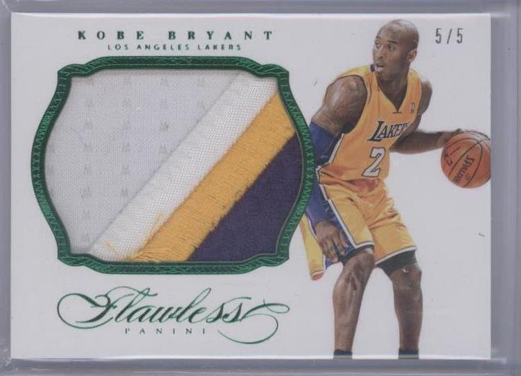 2013-14 Panini Flawless - Patches Kobe Bryant #43 Emerald /5 (MEM) for sale online | eBay