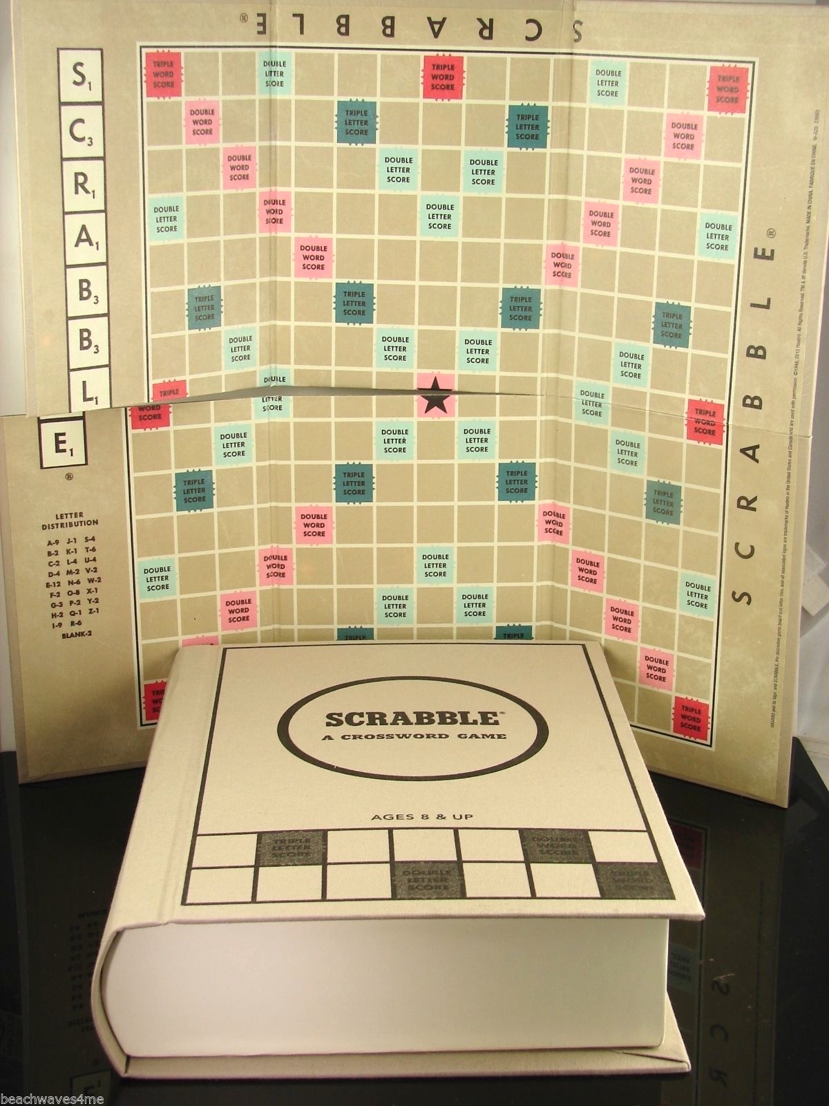 Scrabble Collector's Edition Board Game Classic Fabric Book Parker ...