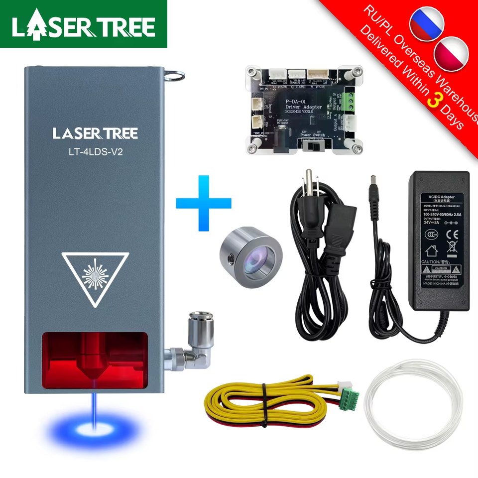 20W/10W/5W/4W Laser Head for CNC Engraver Wood Cutting DIY Laser Tools ...