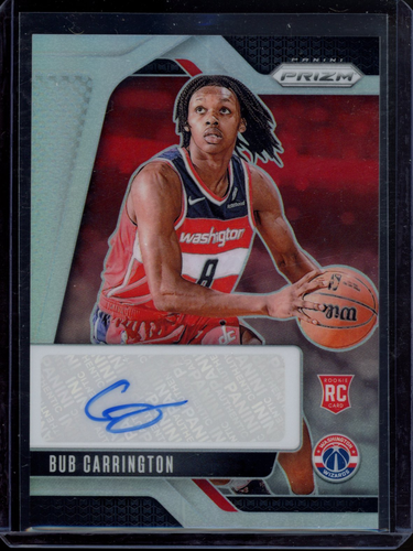 2024 PANINI PRIZM #RSI-BCW BUB CARRINGTON ROOKIE SIGNATURES SILVER AUTO ...