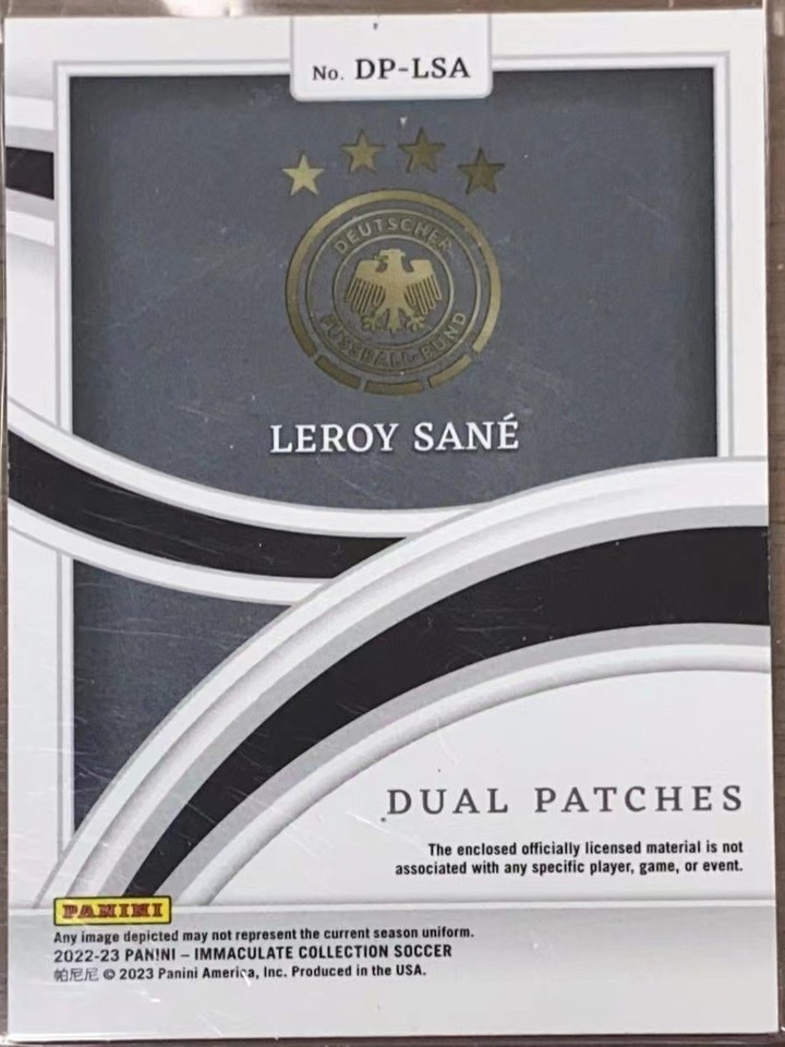 2022 Panini Immaculate Leroy Sane /25 Dual Patches Sapphire #DP-LSA | eBay
