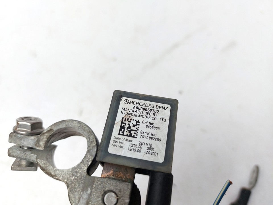 MERCEDES BENZ SLK R172 2013 NEGATIVE BATTERY CABLE TERMINAL A0009052702 ...