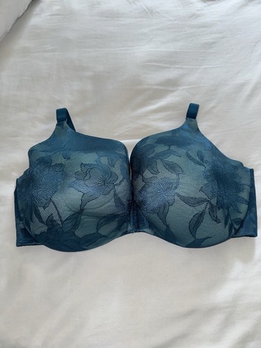 Cacique Lightly Lined Balconette Turquoise Bra Size 44G | eBay
