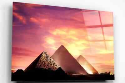 Egyptian Pyramids Tempered Glass Printing Wall Art Australian Made ...