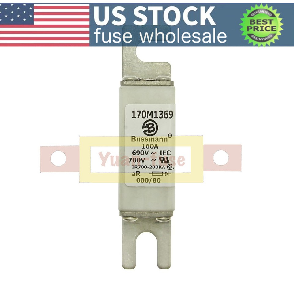 1PCS New Bussmann 170M1369 160A 690V High Speed Square Body Fuse Fast ...