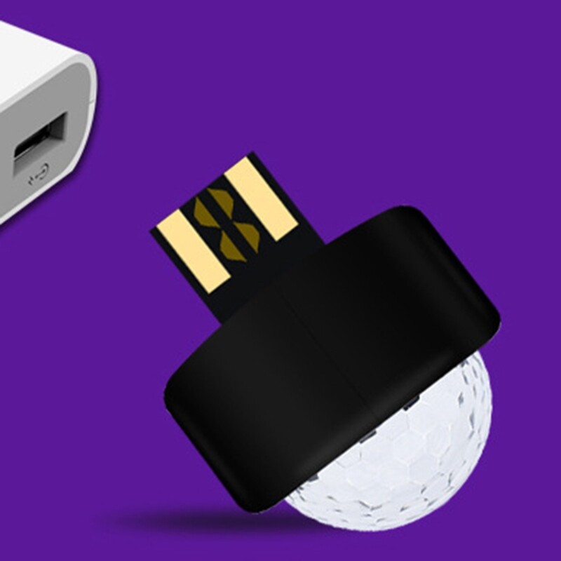 USB LED Car Interior Atmosphere Lights Plug-in 5V Light Mini Ambient ...