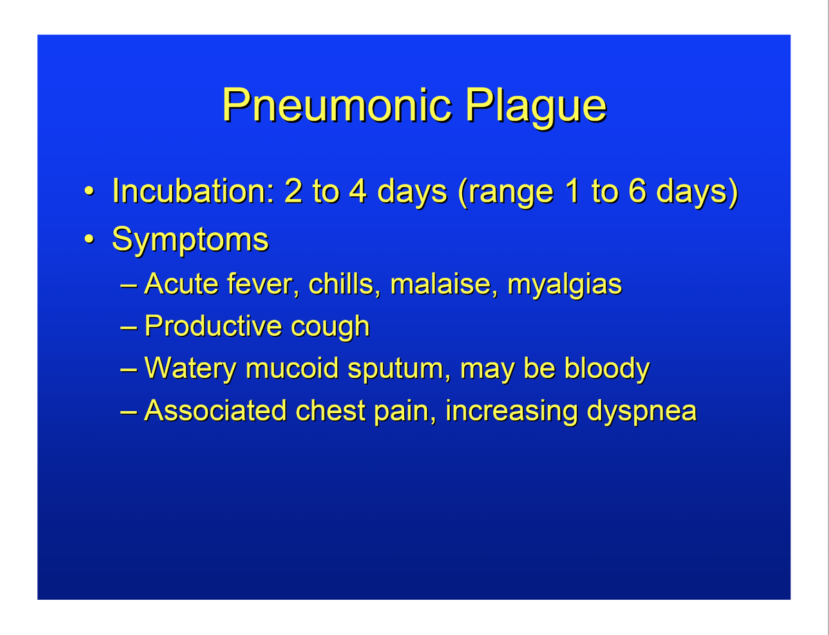 Pneumonic Plague Symptoms Identification Of Plague