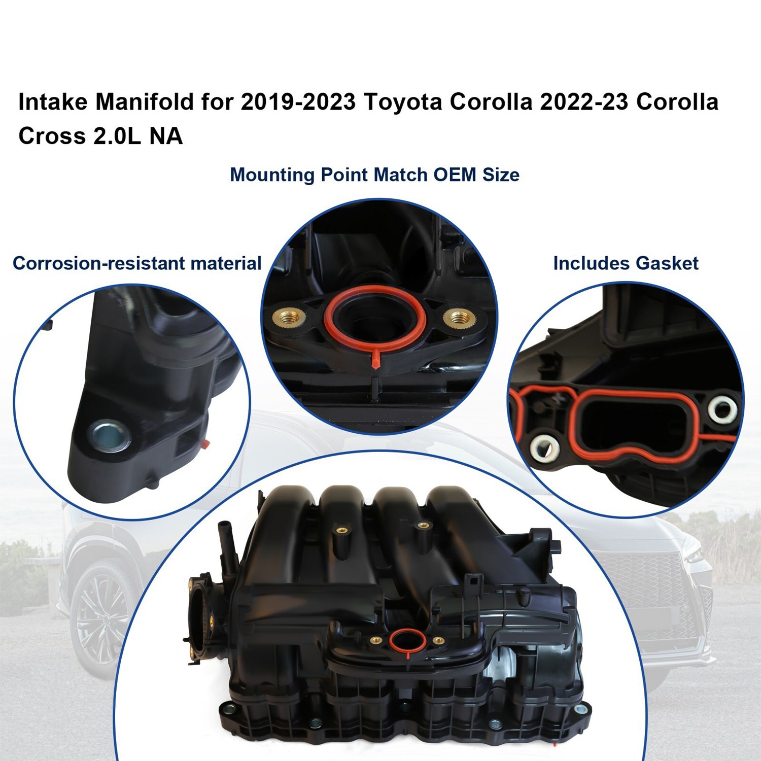Intake Manifold w/Gasket for 2019-2023 Toyota Corolla 2022-23 Corolla ...