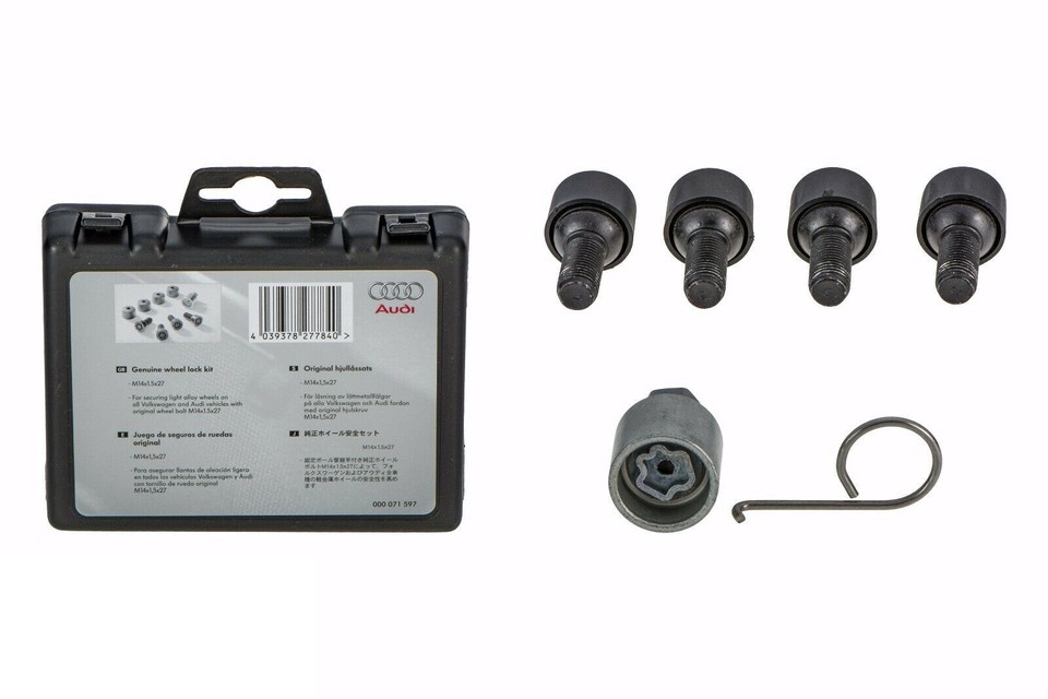 OEM NEW VW Volkswagen Lockable Wheel Bolt Set Security 000-071-597 ...