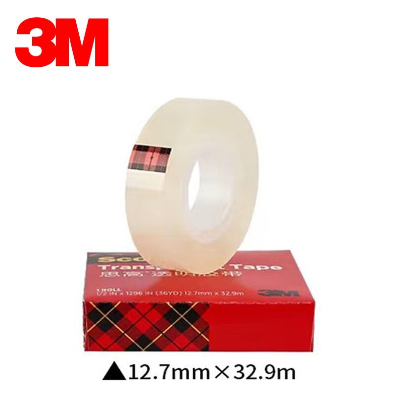 3M Scotch 600 One Side Sticky Transparent Tape for Print, Ink Testing ...
