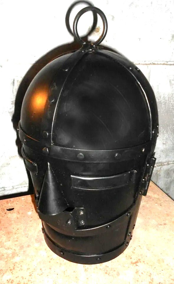 Medieval Torture Helmet & Public humiliations Device Black finish Gift ...