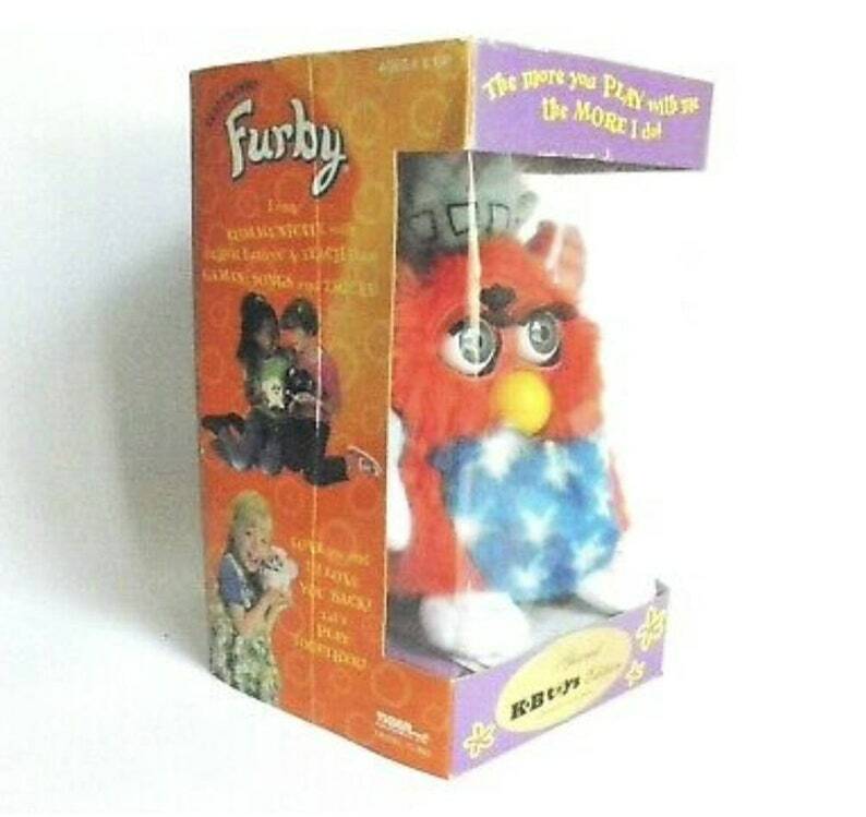 Patriotic Furby 1999 Statue of Liberty Special KB Toys model 70-893 ...