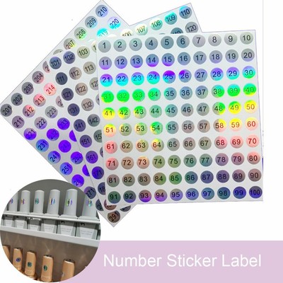 Sticky Self Adhesive Waterproof Number Stickers Tags Digital Label ...