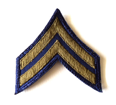 Original Pre WW2 US Army Corporal Rank Stripes Late 1930’s Blue and ...