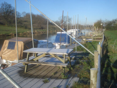 Photo 6x4 Boats moored at Strensham Just north of the lock there are ...