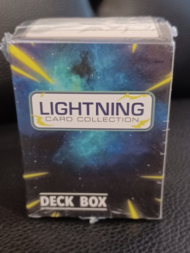 Lightning Card Collection Deck Box Fits 100 Cards or 70+ Sleeves NEW ...