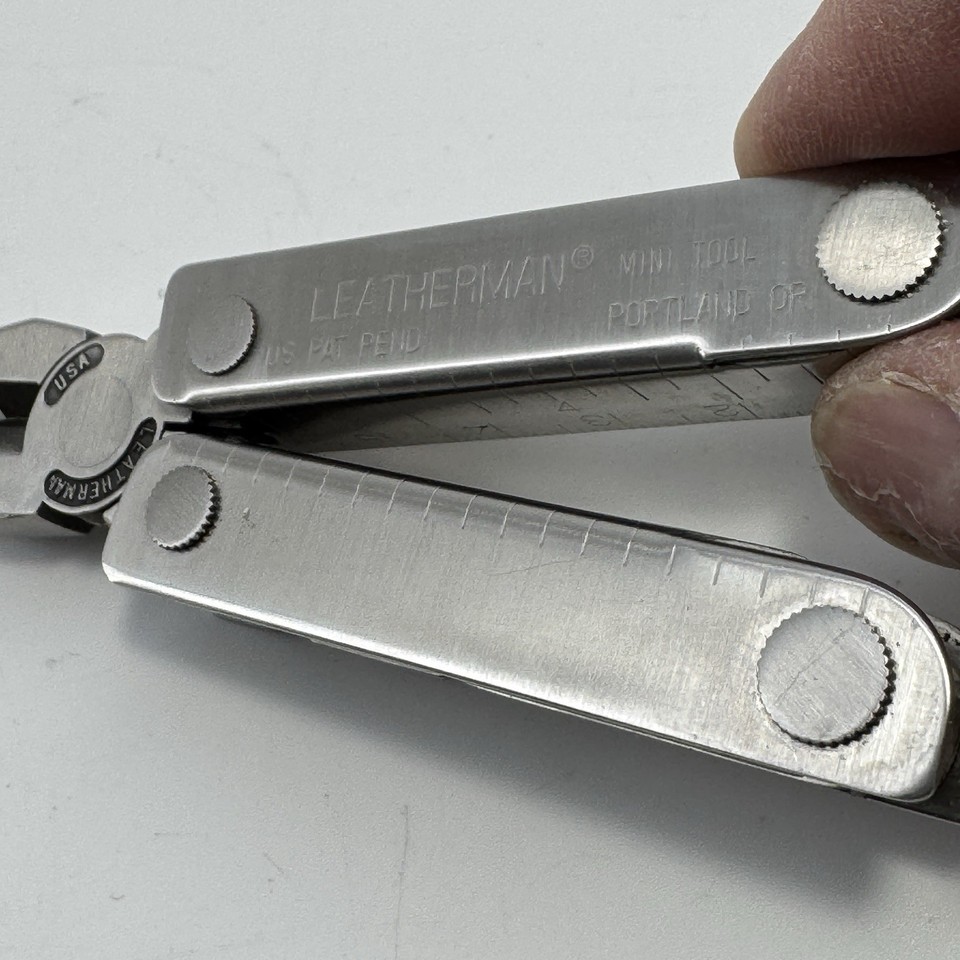 Leatherman MINI Tool Multitool Variant w/US PAT PEND Both Sides. Mint w ...