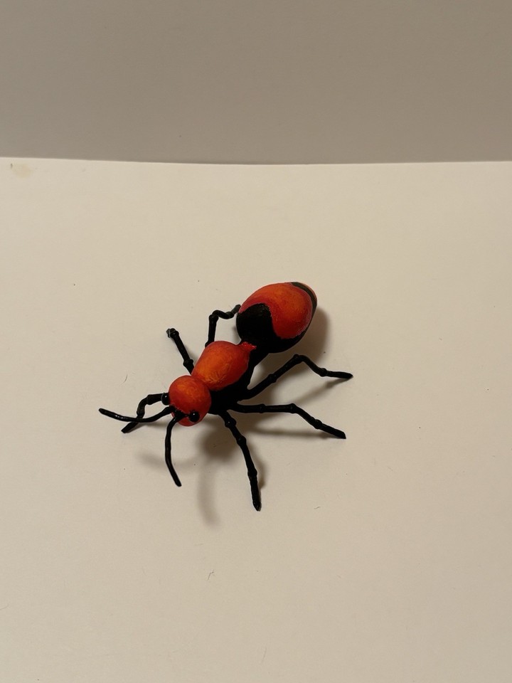 Handmade Hand-painted 3" Red Velvet Ant Cow Killer Insect Figurine ...