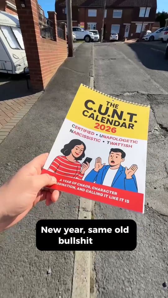 The Official C U.N.T. Calendar 2026 | Funny Rude Calendar | Adult ...