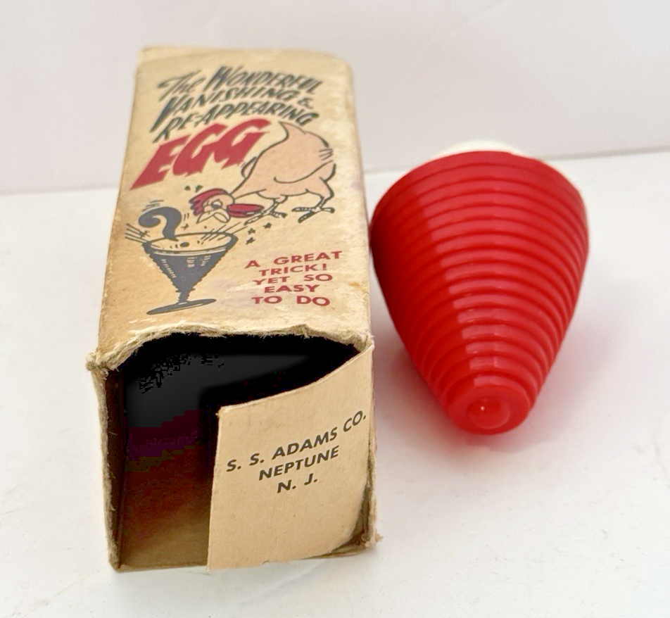 Vintage Adams magic trick Wonderful Vanishing & Reappearing Egg and cup ...