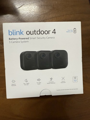 2024 Blink Outdoor 4 (4th Gen) 3 Camera Wireless HD Home Security ...