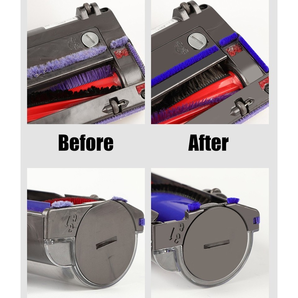 5 Pcs/Set Soft Plush Strips For DysonV6 V7 Vacuum Cleaner Soft Roller ...