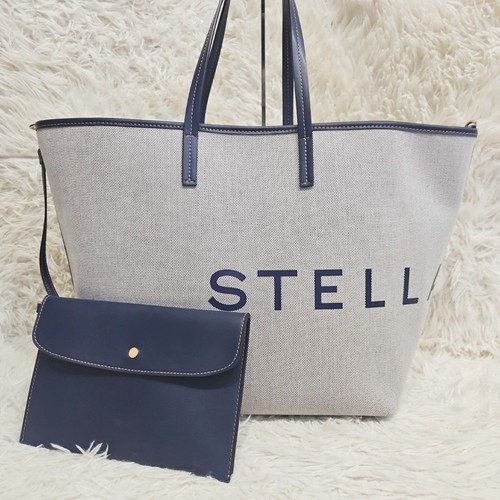 Stella McCartney Logo Canvas Beach Tote Bag Unused Current Model From ...