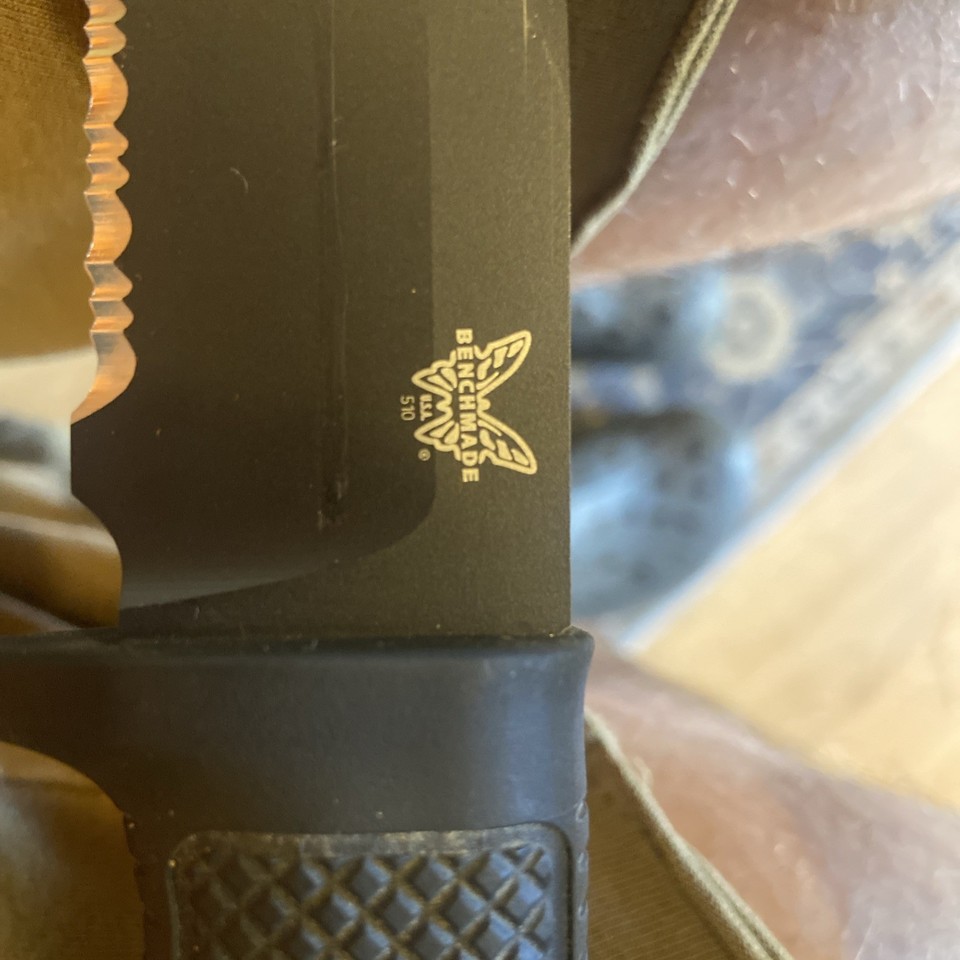 Benchmade 510 Rant Pardue Fixed Blade Knife Rare Discontinued | eBay