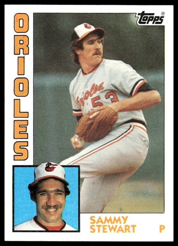 1984 Topps #59 Sammy Stewart Baltimore Orioles Baseball | eBay