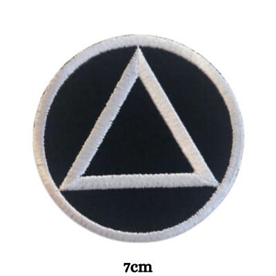Sobriety Triangle Circle Badge Iron on Sew on Embroidered Patch | eBay UK