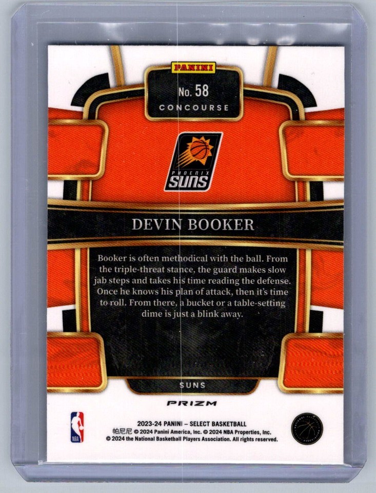 2023-24 Panini Select Devin Booker tri-color #58 | eBay