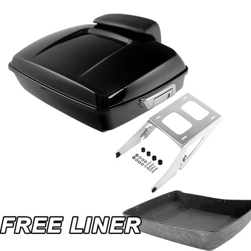 Chopped Pack Trunk Pad Mount Rack For Harley Tour Pak Sport Glide FLSB ...