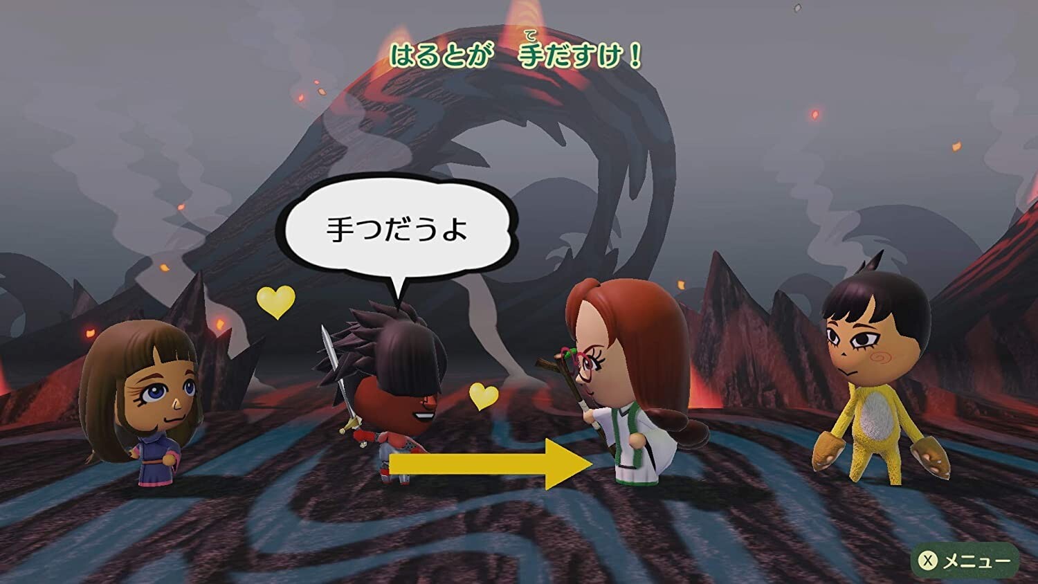 Nintendo Switch Meatopia Miitopia "Makeup" added Boldly change ...