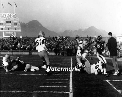 CFL 63 Grey Cup Ti Cats Angelo Mosca Tackles Lions Willie Fleming 8 X ...